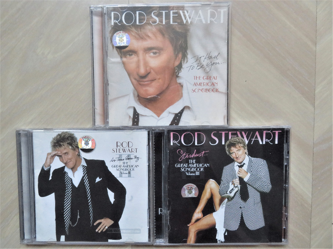 Rod Stewart The Great American Songbook Volumes 1-3, Hobbies & Toys ...