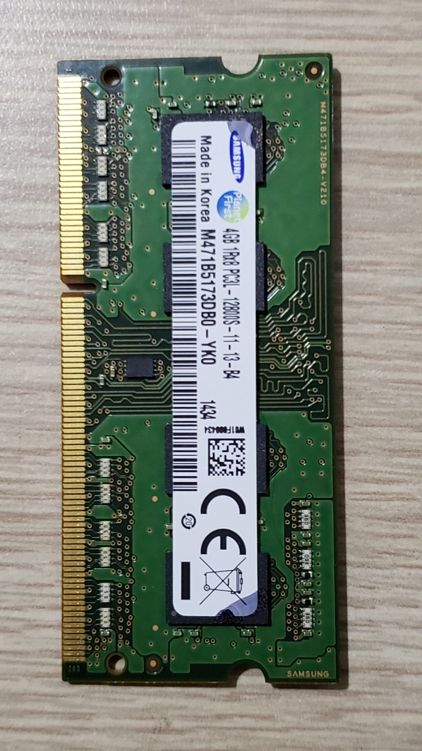 Samsung Notebook Ram Ddr3l 4g 1600mhz 電腦＆科技 手提電腦 Carousell