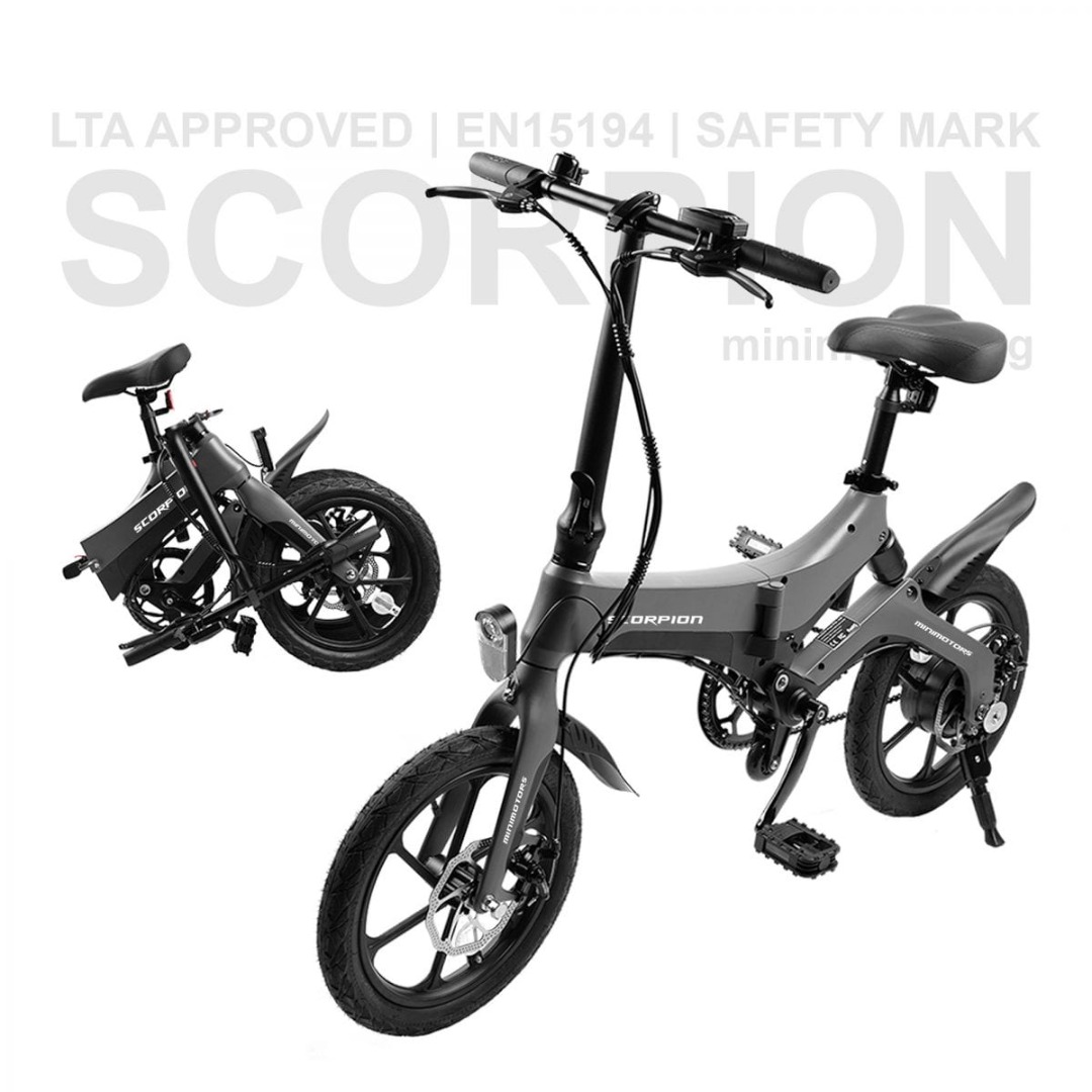 Scorpion E Bike, LTA Approved | Affixed with orange seal | EN15194 ...