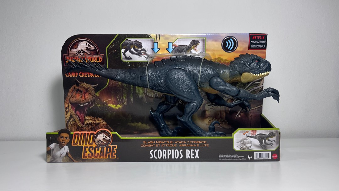 Scorpios Rex Jurassic World Camp Cretaceous Slash N Battle, Hobbies ...