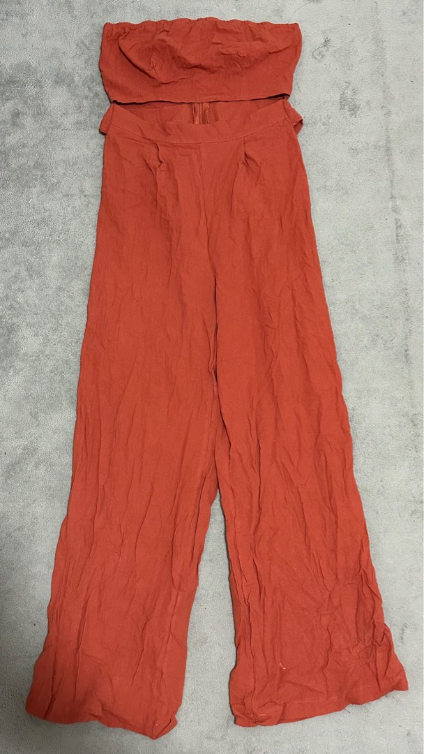 SHEIN CUT TAG (XS) tube cut out jumpsuit on Carousell