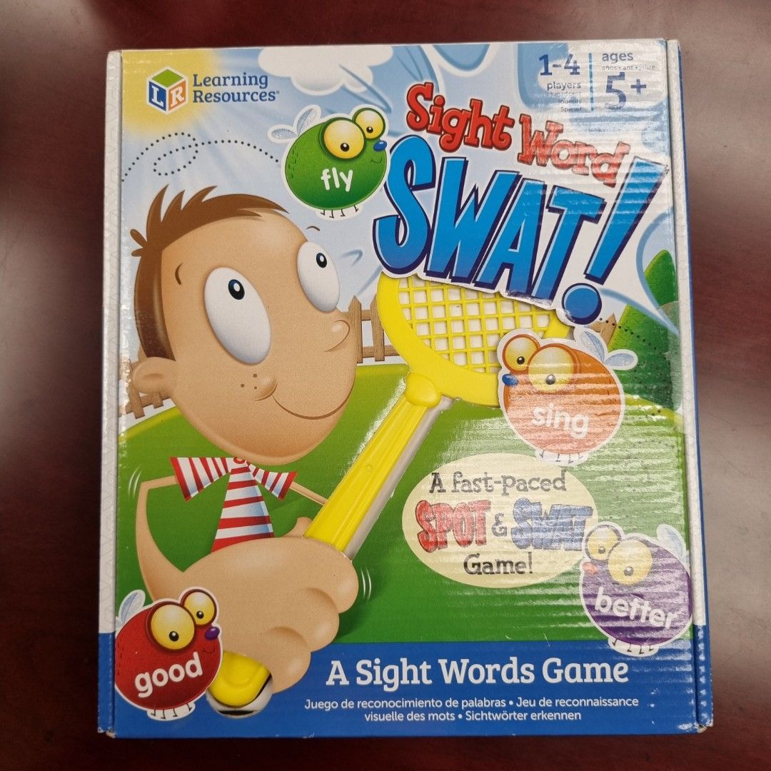 Sight Word Swat boardgame, Hobbies & Toys, Toys & Games on Carousell