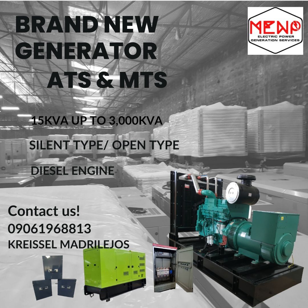 SILENT TYPE/OPEN TYPE GENERATOR SET, Commercial & Industrial ...