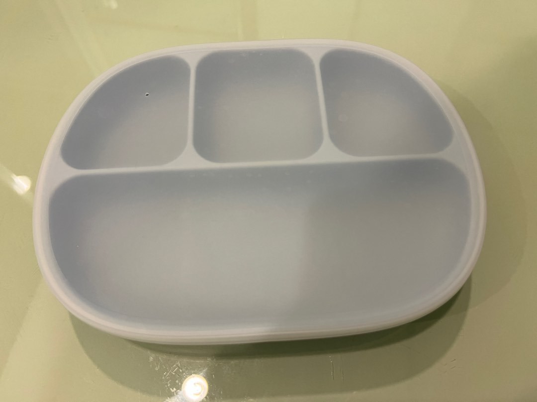 Silicon Plate with cover (Light Blue), Babies & Kids, Nursing & Feeding ...
