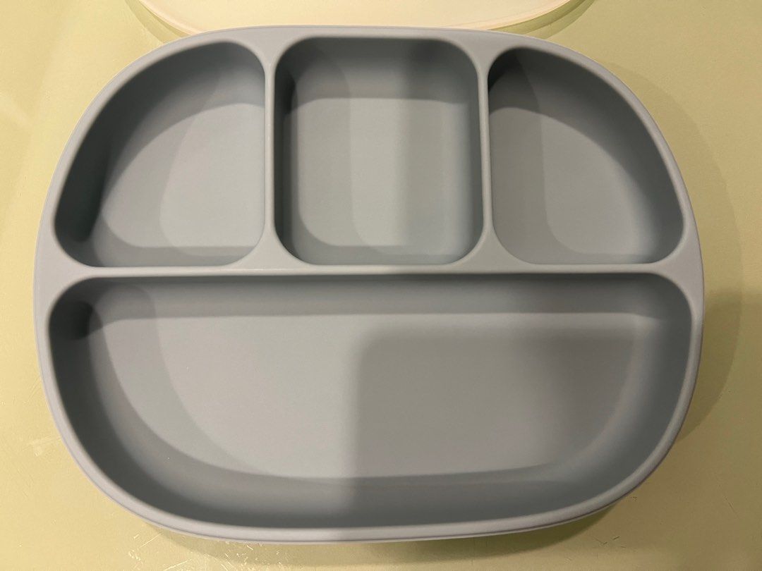 Silicon Plate with cover (Light Blue), Babies & Kids, Nursing & Feeding ...