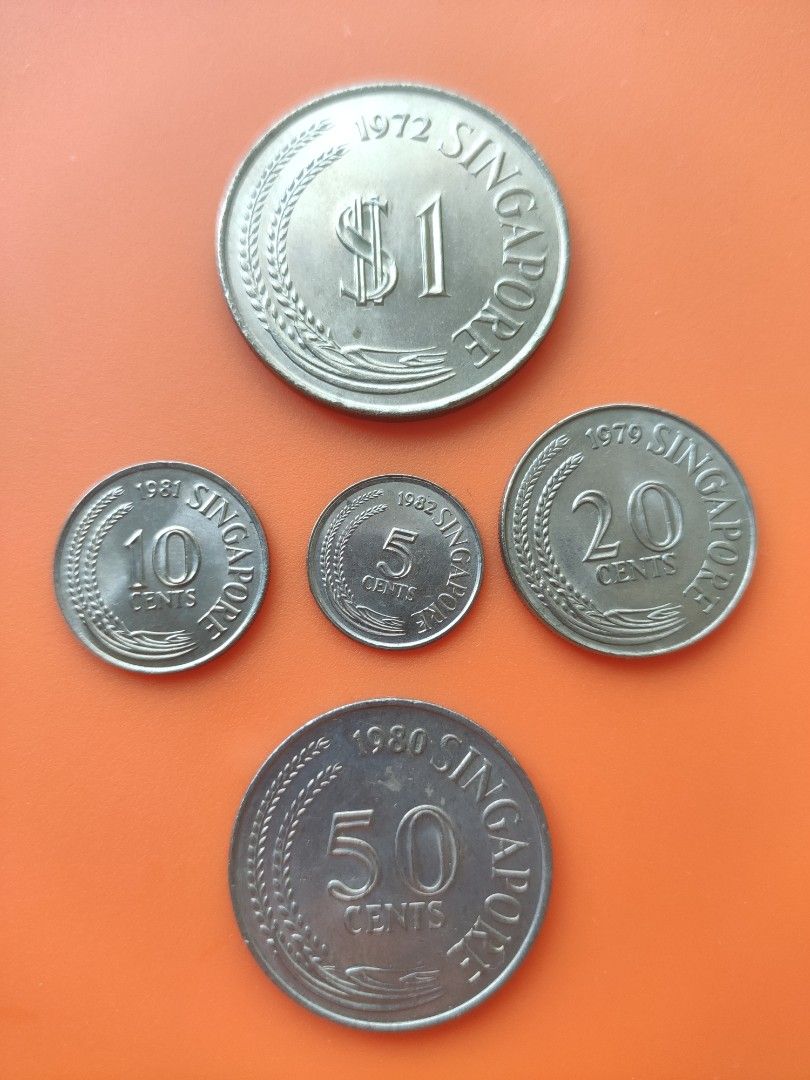 Singapore first series coins, Hobbies & Toys, Memorabilia ...