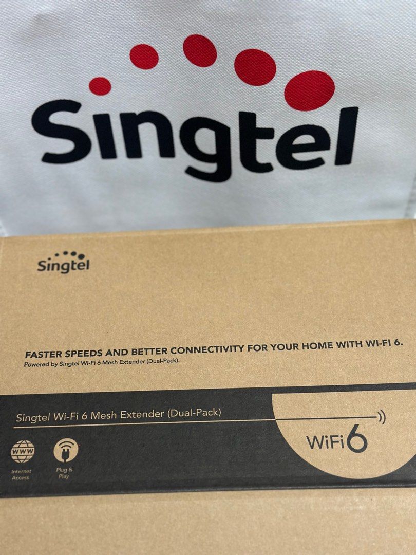 Singtel Wifi 6 Mesh extender dual pack, Computers & Tech, Parts ...