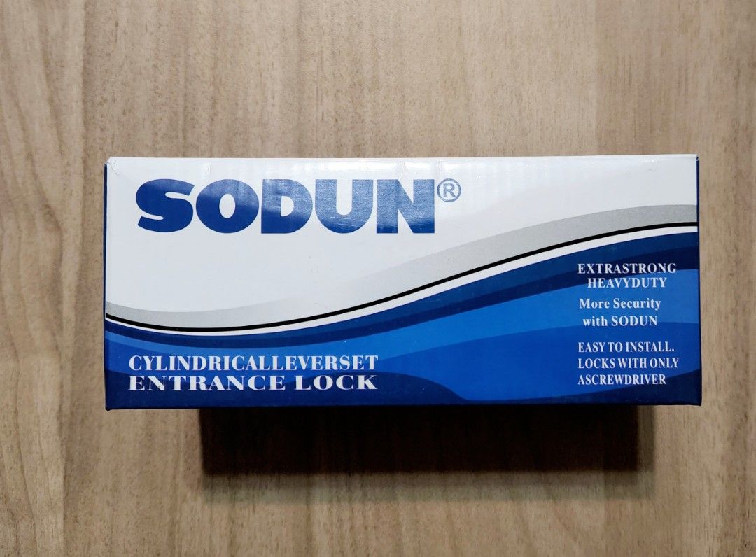 Sodun 有匙 冇匙 閘鎖 大門鎖 70mm 銀色 磨砂 沙鋼色 洗手間 門柄 冇鎖 有鎖 entrance lock 大門門鎖 SODUN ...