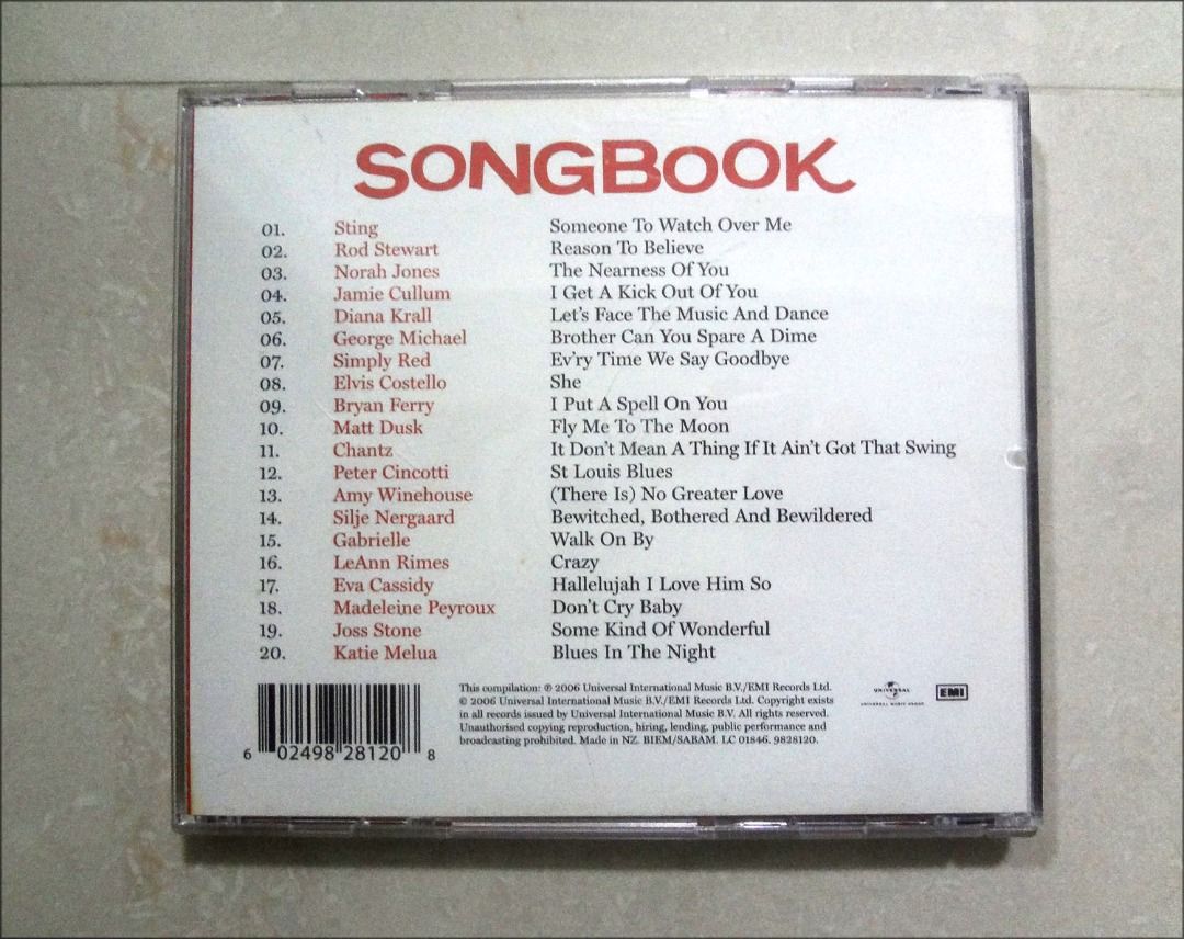 SONGBOOK CD 20 Classic Standards From The Modern Masters Of Swing ...