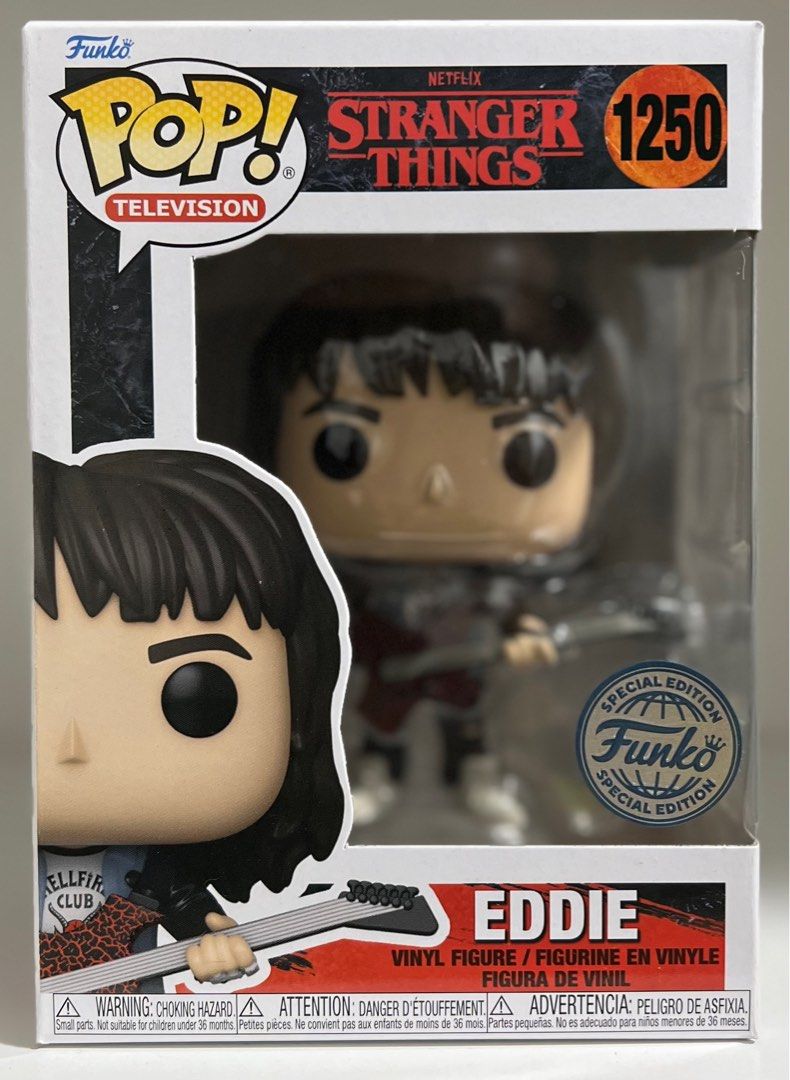 Special edition Funko Pop! Eddie from Stranger Things, Hobbies & Toys ...