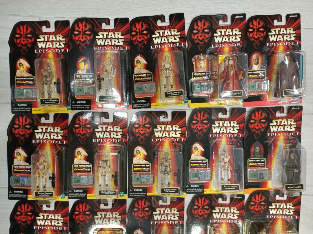 Star Wars 3.75" Episode I Battle Droid OOM-9 Queem Amidala Darth Maul ...