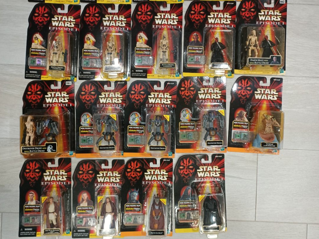 Star Wars 3.75" Episode I Battle Droid OOM-9 Queem Amidala Darth Maul ...