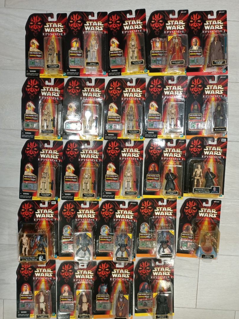Star Wars 3.75" Episode I Battle Droid OOM-9 Queem Amidala Darth Maul ...