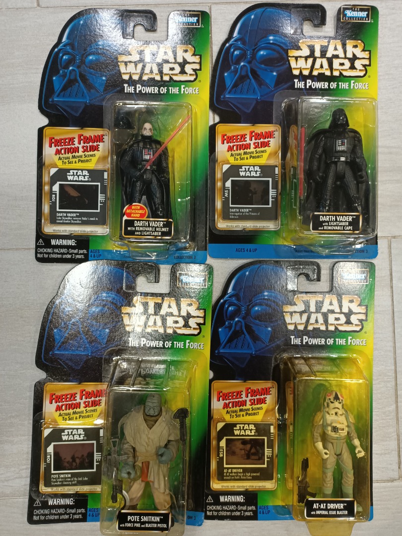 Star Wars POTF 3.75" Darth Vader ATAT Driver Pote Snikin Freeze Frame ...