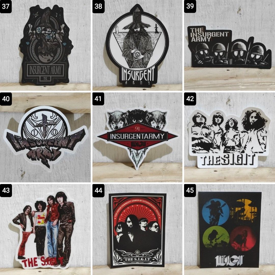 Stiker THE SIGIT (Bahan Vinyl) Rock N Roll Band, Barang Yang Dicari di ...