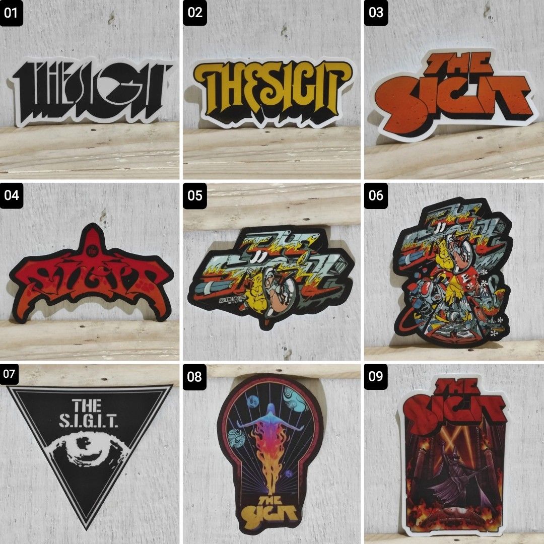 Stiker THE SIGIT (Bahan Vinyl) Rock N Roll Band, Barang Yang Dicari di ...