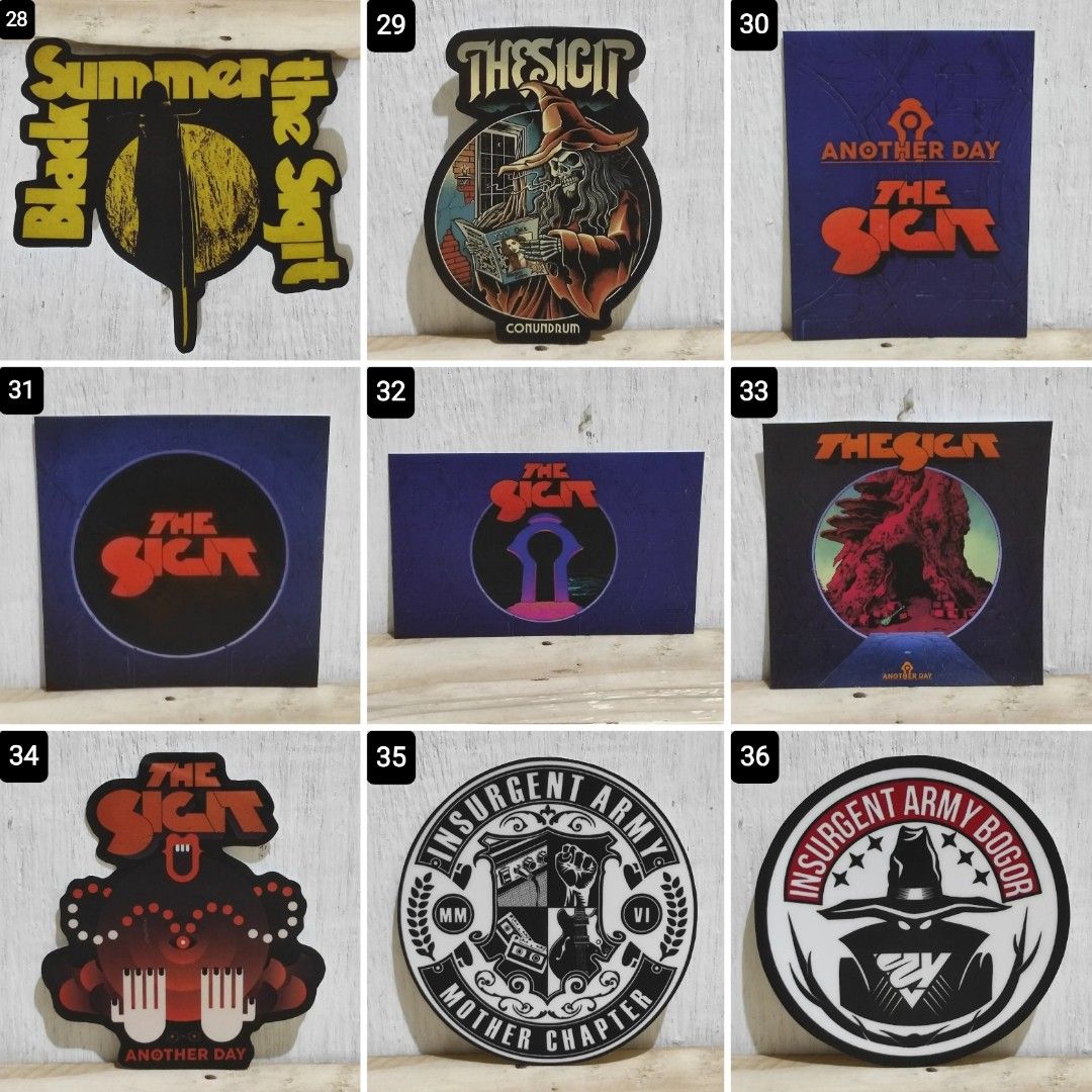 Stiker THE SIGIT (Bahan Vinyl) Rock N Roll Band, Barang Yang Dicari di ...