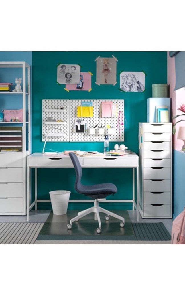 Gaming desk study table Kullen Alex baggebo billy brimnes eket fjallbo ...