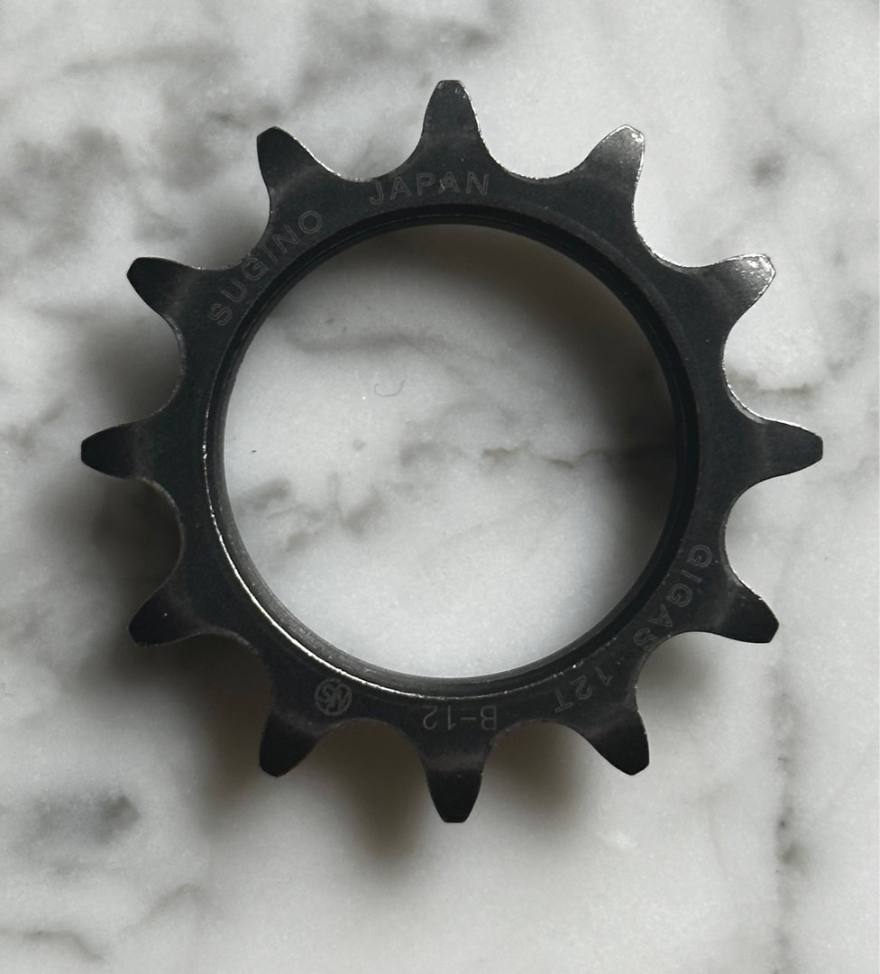 SUGINO GIGAS TRACK COG - 12T (NJS), Sports Equipment, Bicycles & Parts ...
