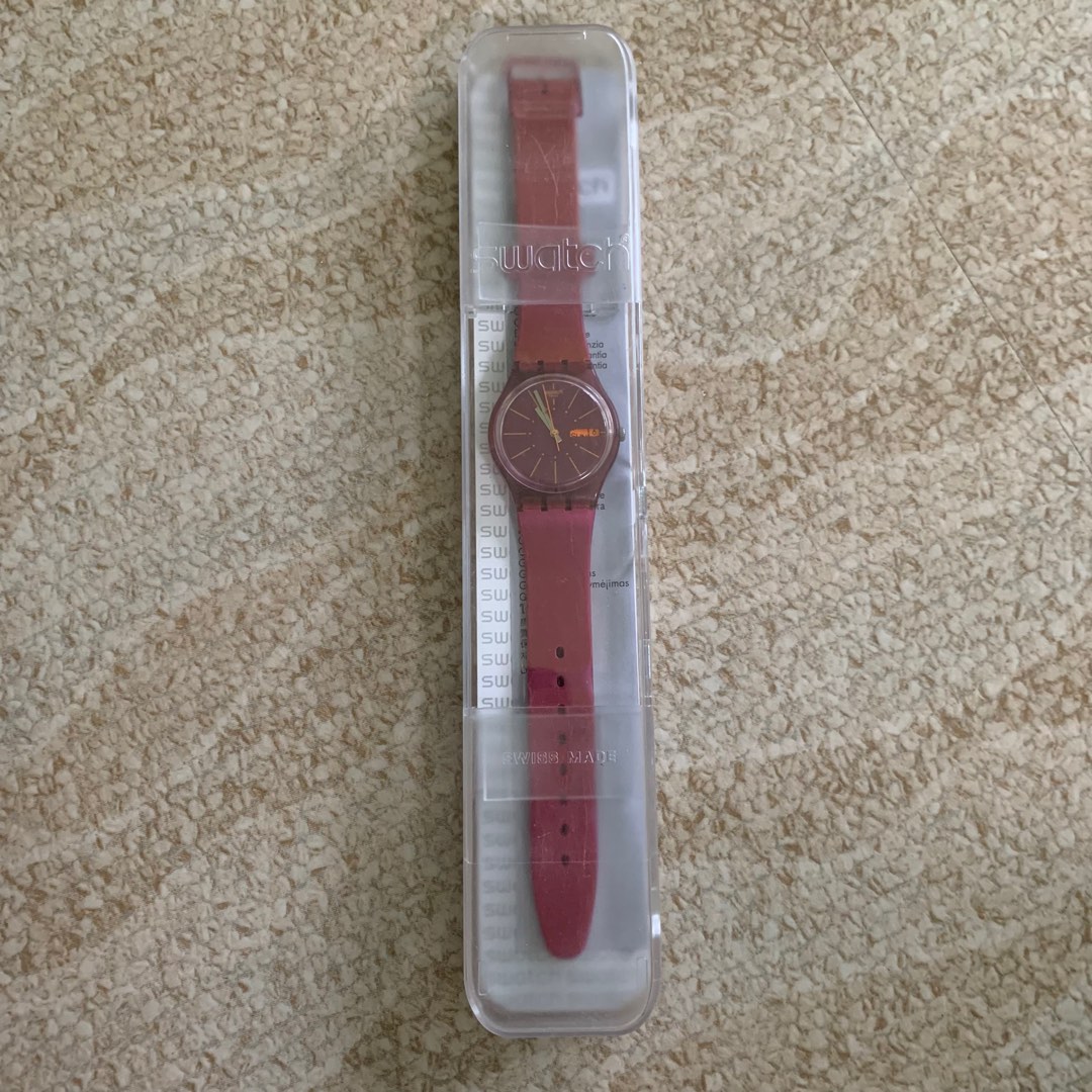 SWATCH Fuscia Pink, Women's Fashion, Watches & Accessories, Watches on ...