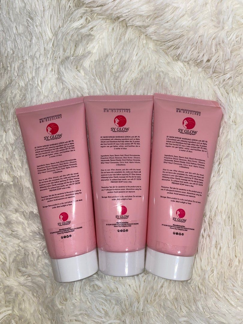 SY Glow Intense Whitening Lotion SPF 70, Beauty & Personal Care, Bath ...