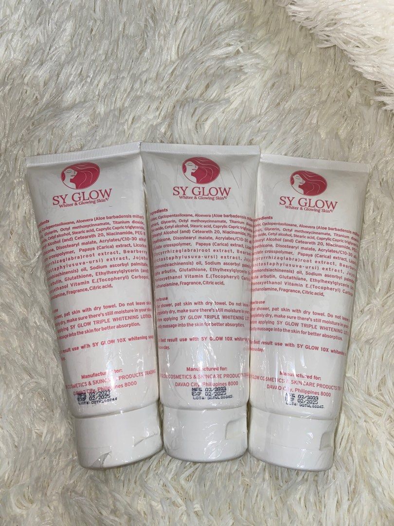 SY Glow Triple Whitening Hand & Body Lotion SPF80, Beauty & Personal ...