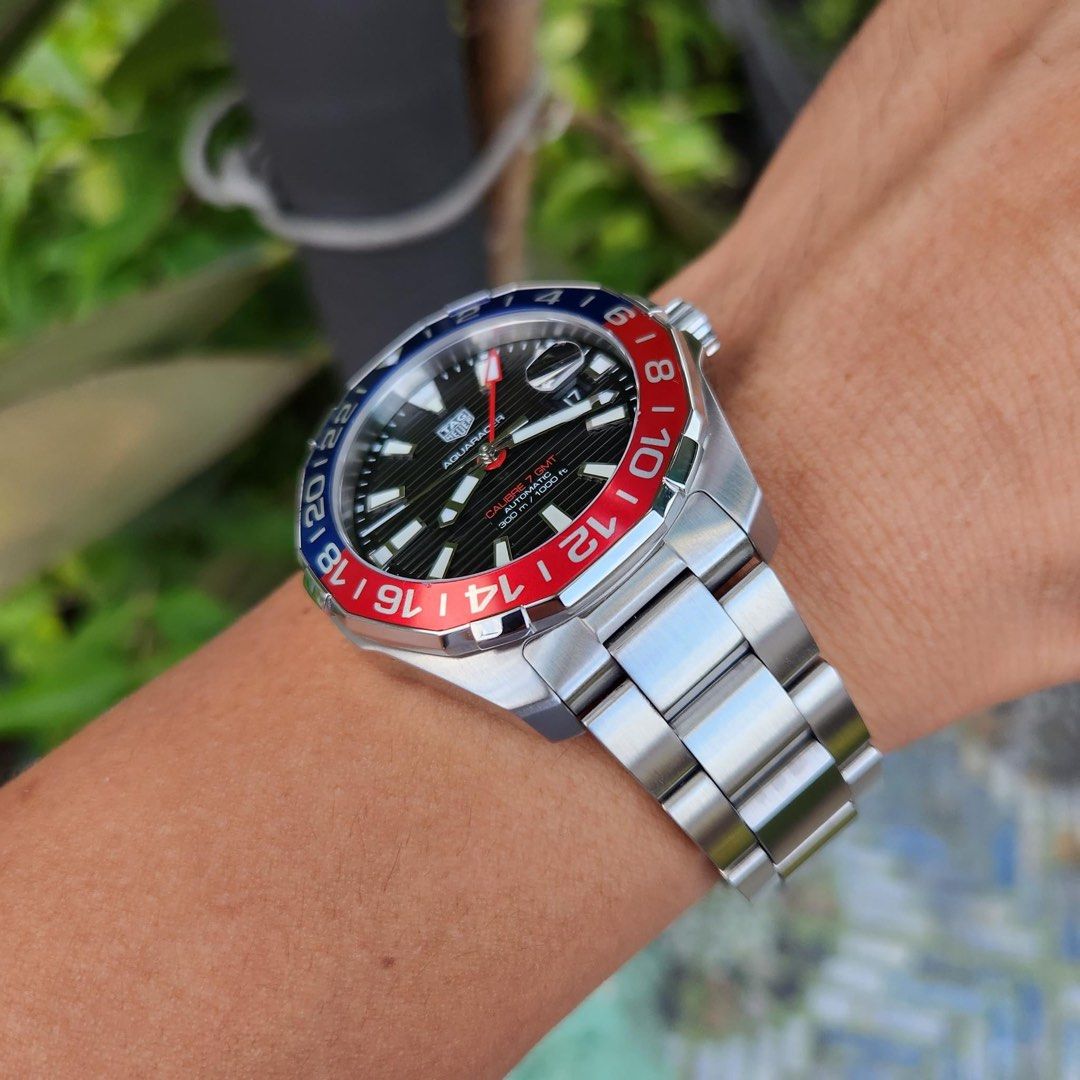 Tag Heuer Aquaracer Calibre 7 GMT Pepsi - Full Set, Men's Fashion ...