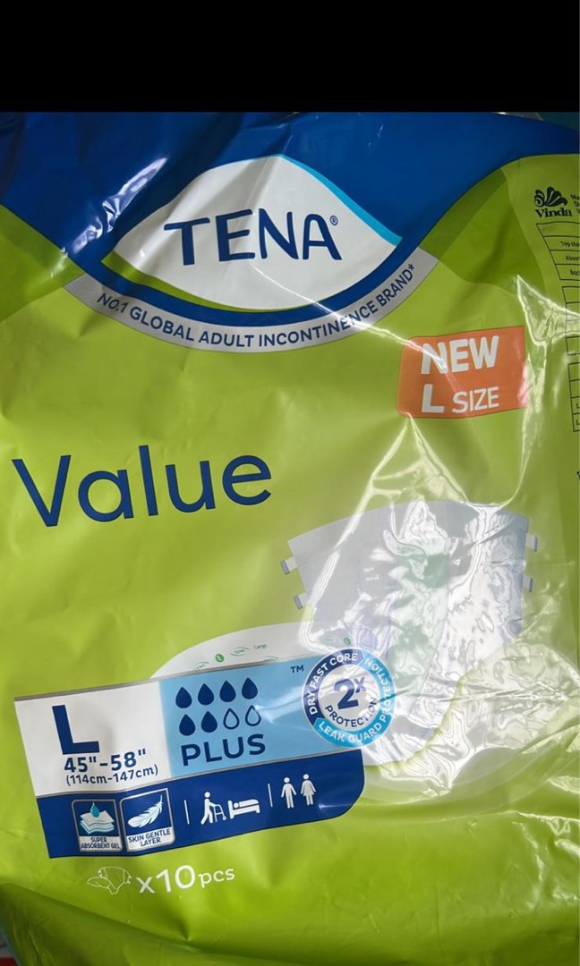 Tena Diapers, Health & Nutrition, Assistive & Rehabilatory Aids, Adult ...