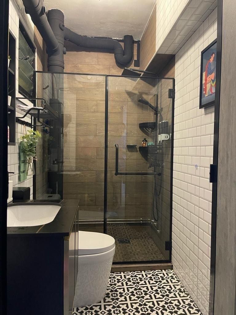 Tiling services/HDB TOILET/ HDB TILES OVERLAY/TOILET HACKING/ TOILET ...