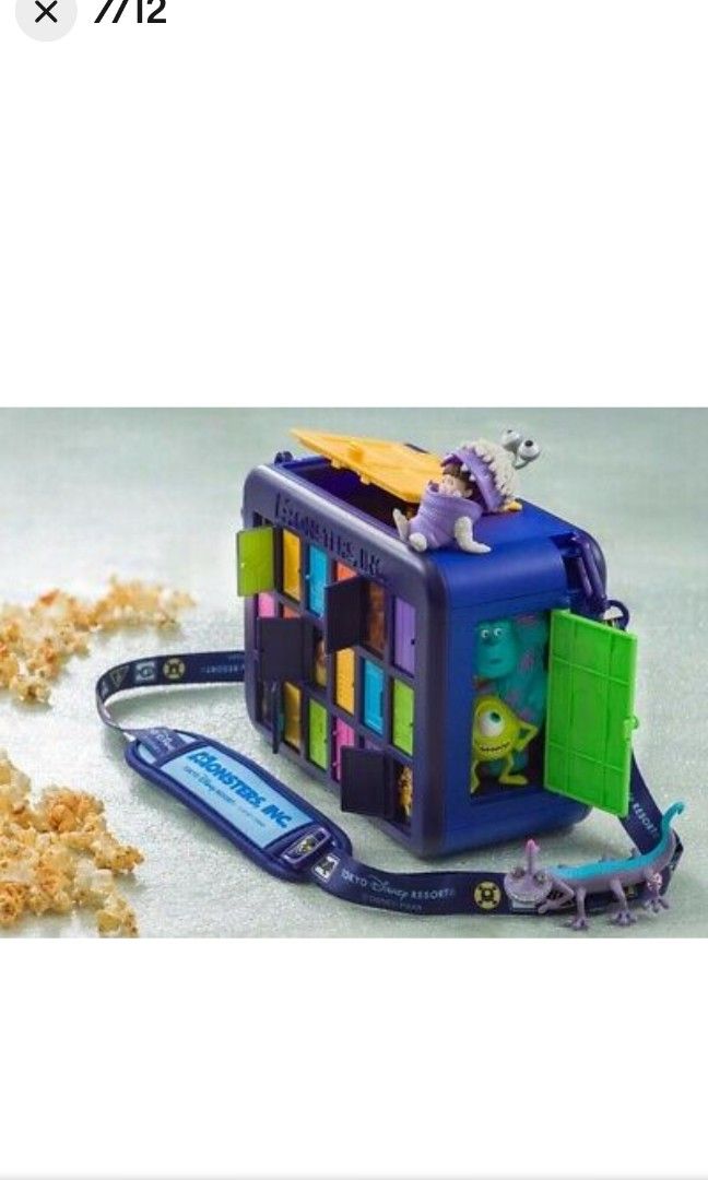 Tokyo disneyland monster Inc popcorn box, Hobbies & Toys, Toys & Games ...