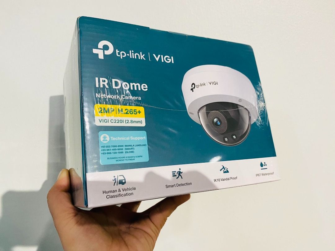 TP-Link VIGI C220I 2.8mm 2MP IR Dome POE IP Network Camera, Furniture & Home Living, Security ...