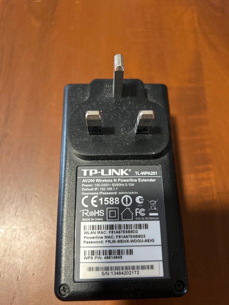 TP-link wireless power line extender, Computers & Tech, Parts ...