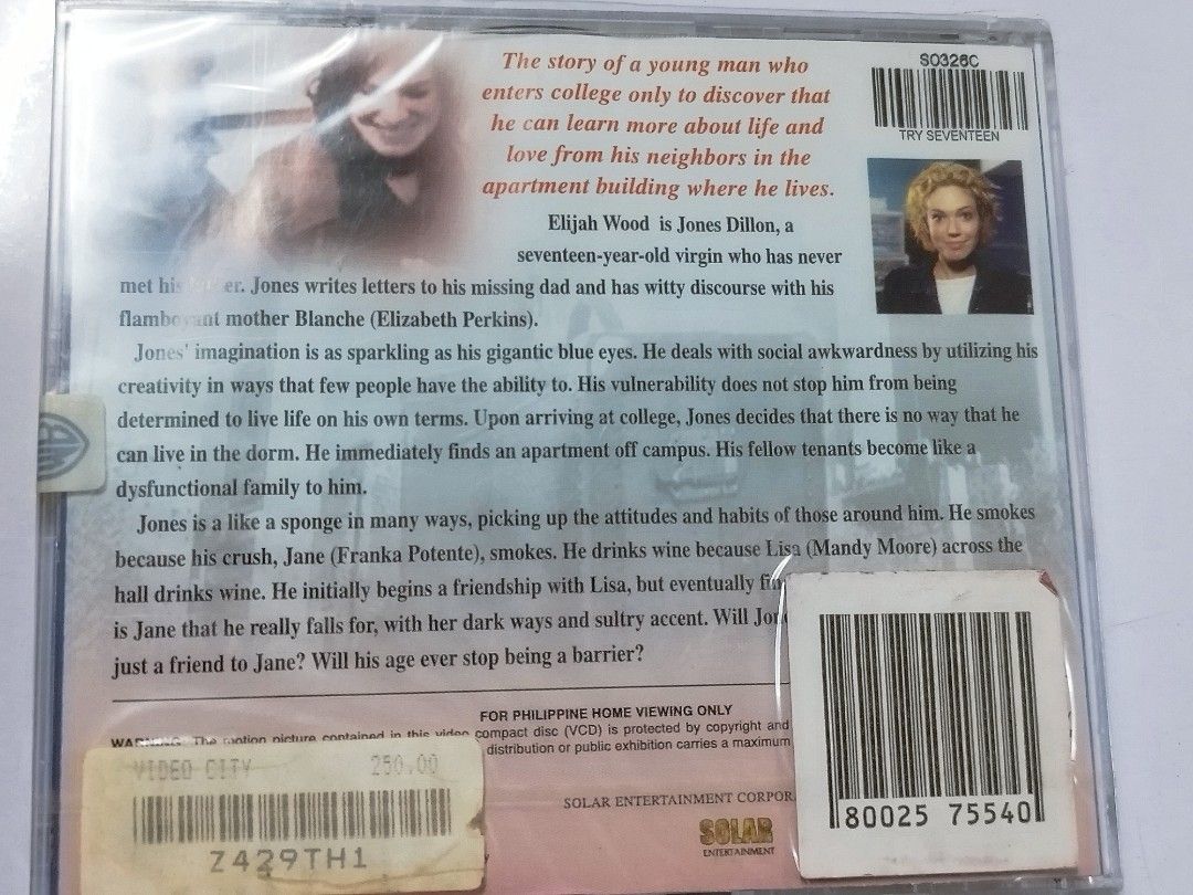 try seventeen mandy moore elijah wood original VCD ( RARE ) CD DVD ...