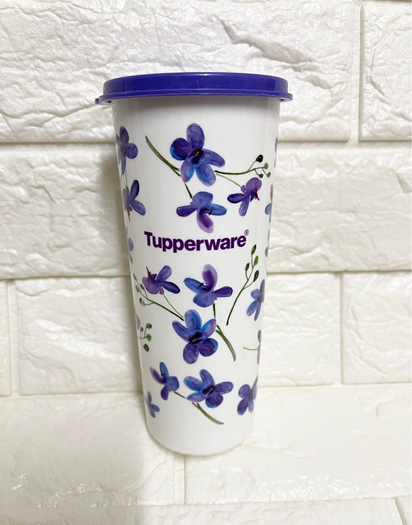 Tupperware flower tumbler, Furniture & Home Living, Kitchenware ...