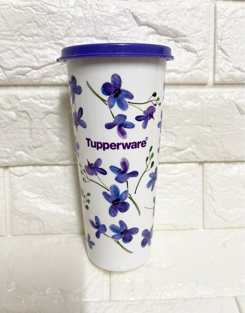 Tupperware flower tumbler, Furniture & Home Living, Kitchenware ...