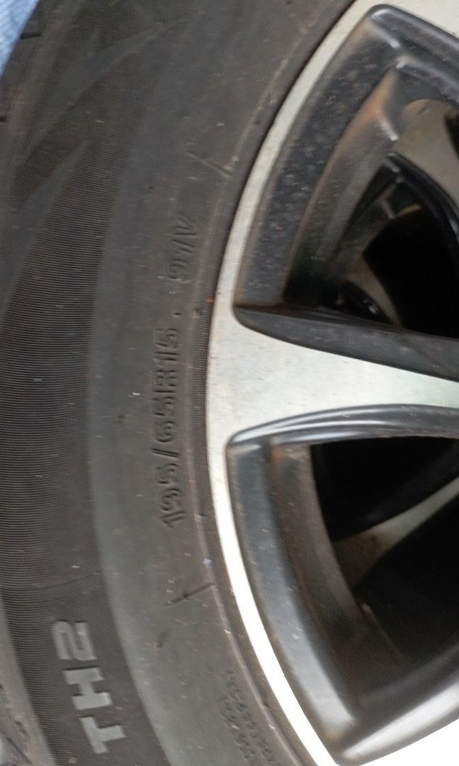 Tyre with rim, Car Accessories, Tyres & Rims on Carousell