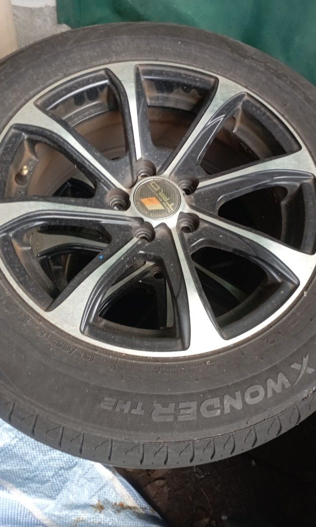 Tyre with rim, Car Accessories, Tyres & Rims on Carousell