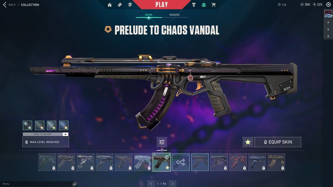 Valorant one prem skin (prelude to chaos vandal), Video Gaming, Video ...