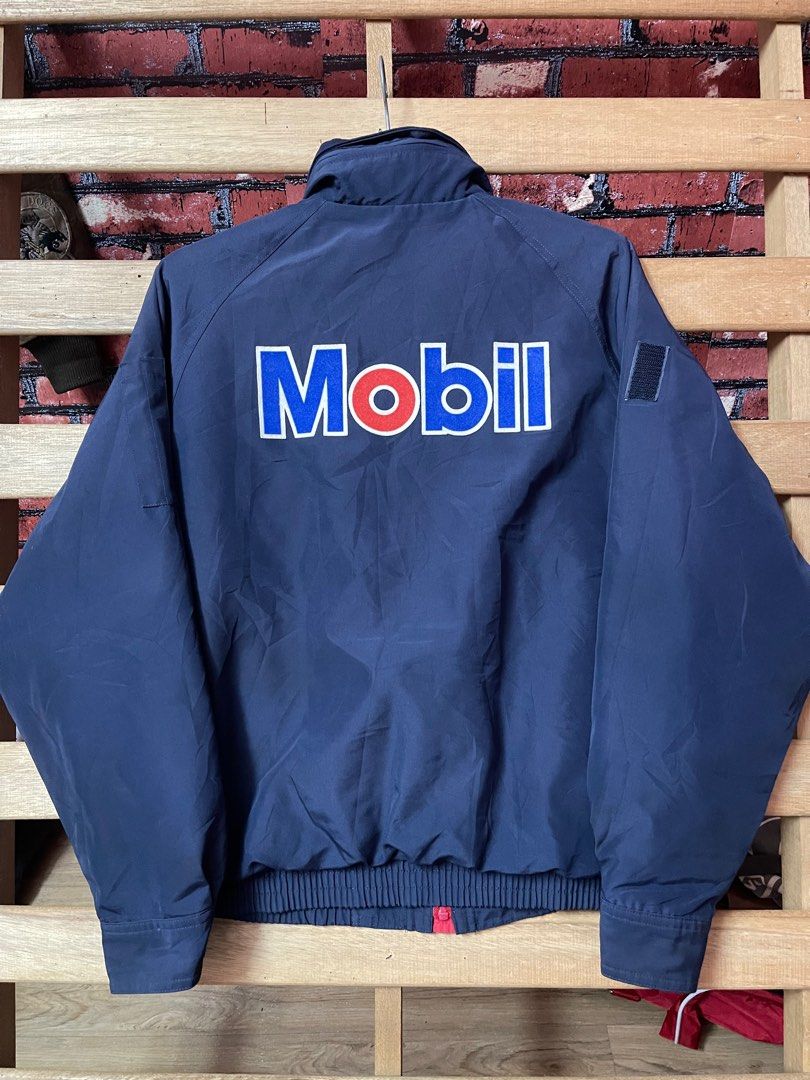 Vintage Mobil Bomber Jacket, Men's Fashion, Coats, Jackets and ...
