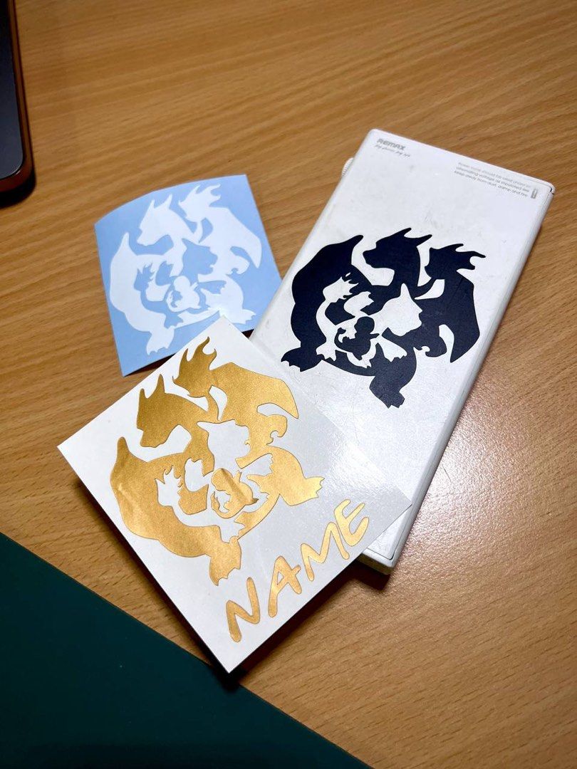 Waterproof Pokémon Charmander - Charizard Evolution Sticker, Hobbies ...