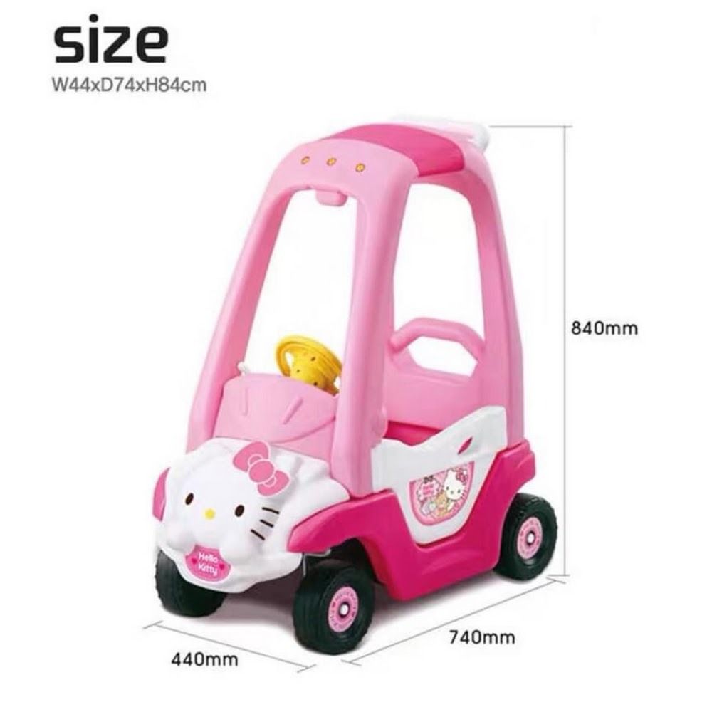 Hello Kitty Ride On Coupe, Hobbies & Toys, Toys & Games on Carousell