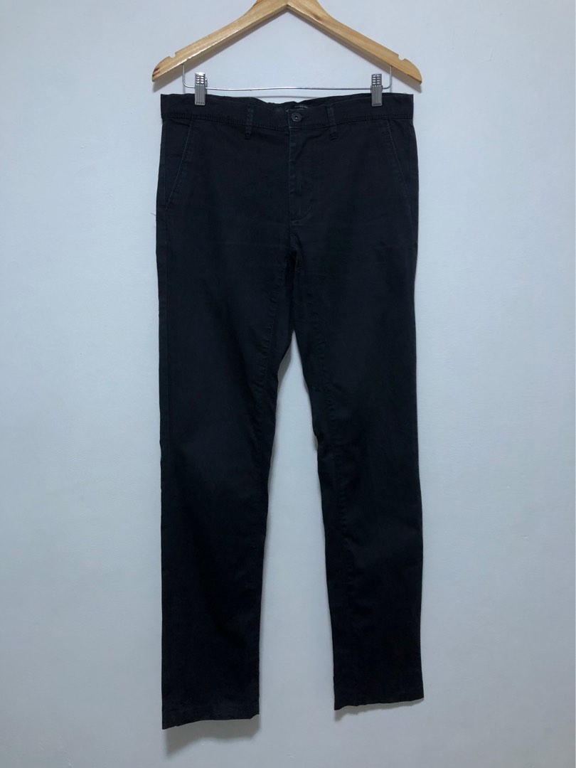 Zara Man Basic Skinny Black Pants, Men's Fashion, Bottoms, Chinos on ...