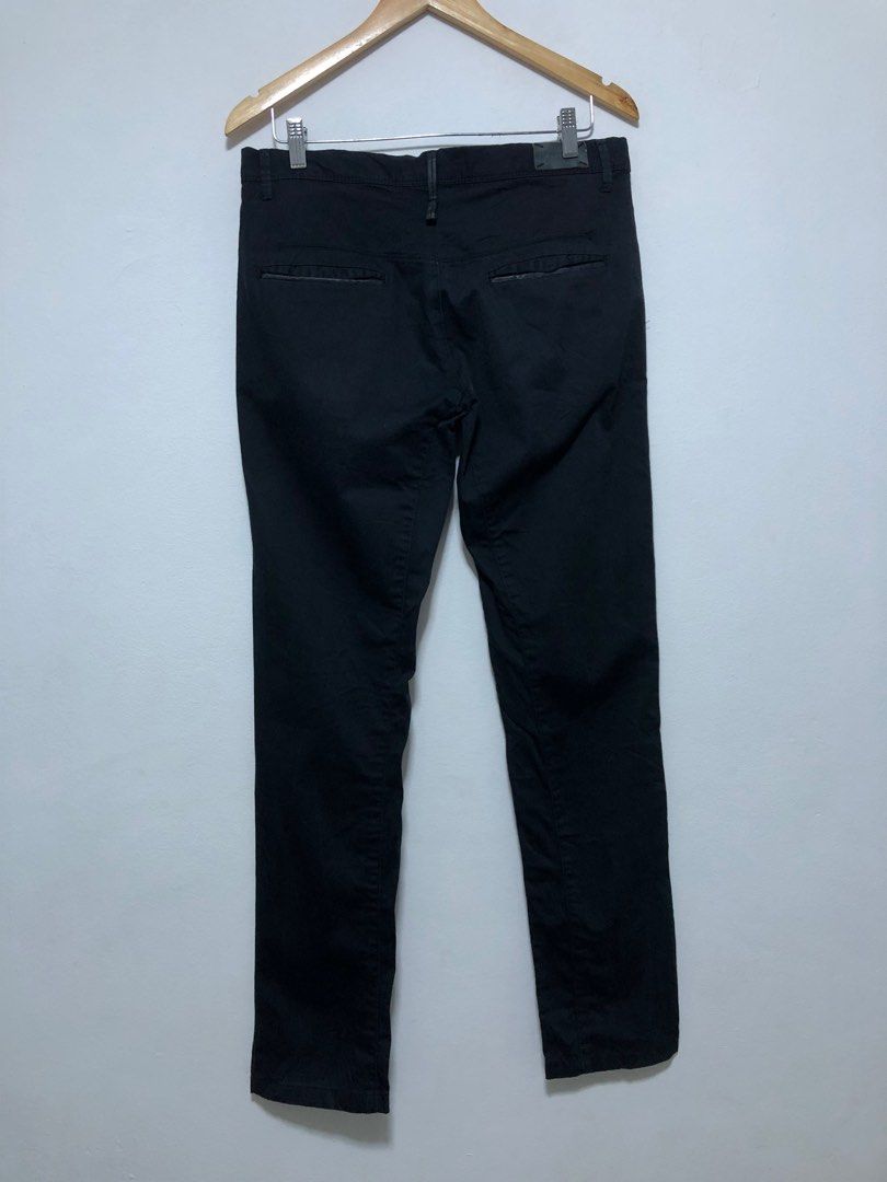 Zara Man Basic Skinny Black Pants, Men's Fashion, Bottoms, Chinos on ...