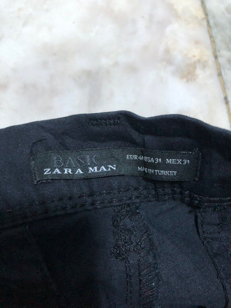 Zara Man Basic Skinny Black Pants, Men's Fashion, Bottoms, Chinos on ...
