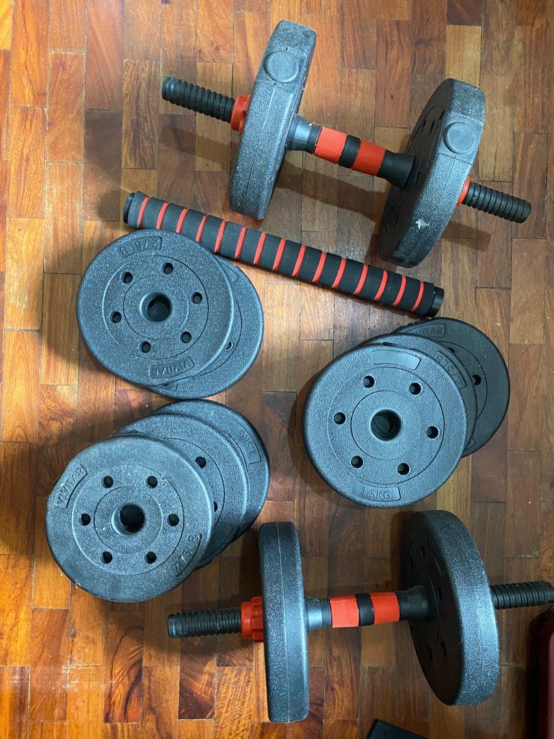20 kg dumb bell and bar bell set, Beauty & Personal Care, Men's ...