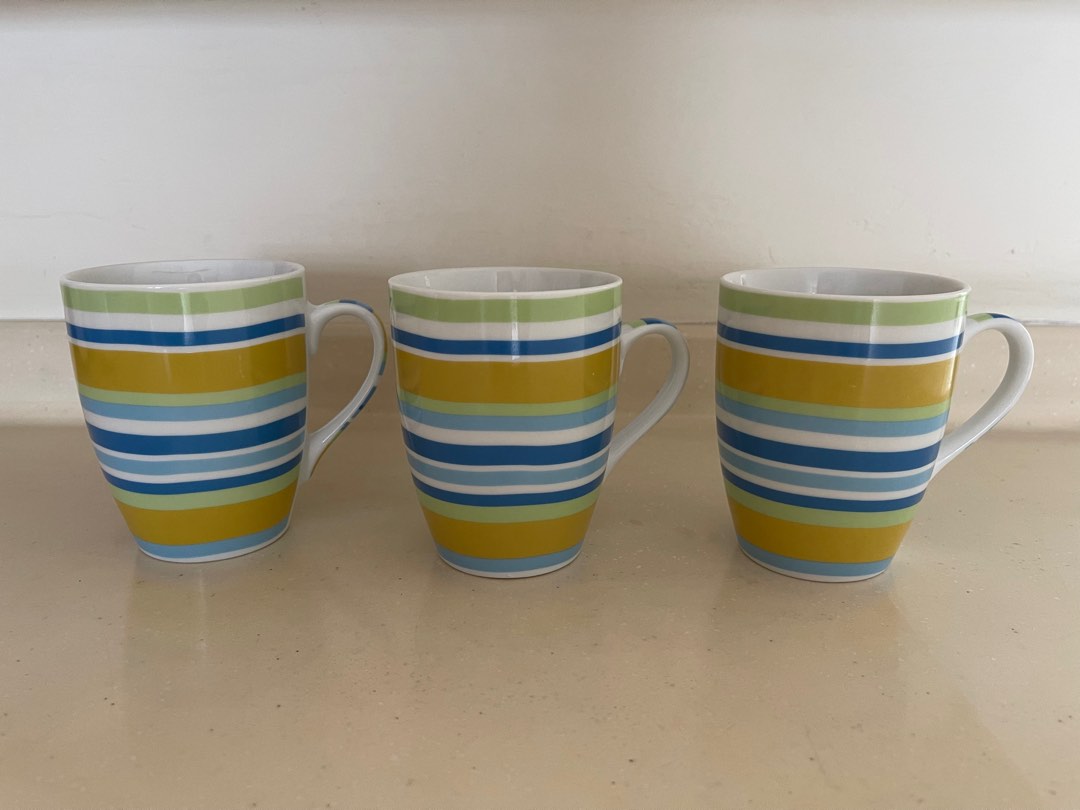 3-Piece Rayware Cups, Furniture & Home Living, Kitchenware & Tableware ...