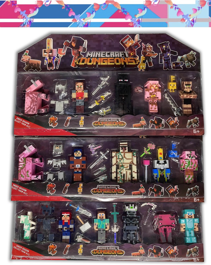 6 in 1 Minecraft Dungeons Gift Ideas for Kids Boys and Girls, Hobbies ...