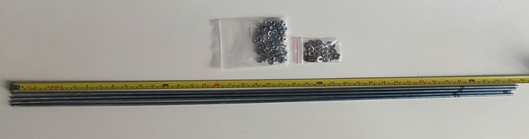 6mm threaded rods, 6mm nuts, 6mm washers, Furniture & Home Living, Home ...
