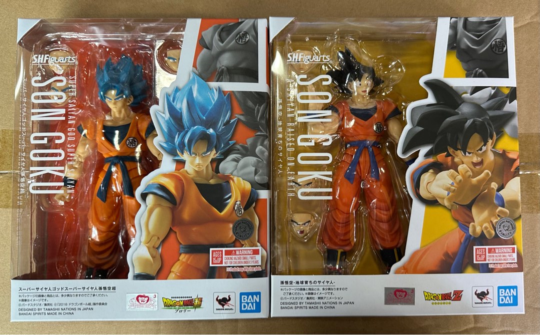 全新行版 龍珠悟空SHF 藍頭悟空SHF, 興趣及遊戲, 玩具 & 遊戲類 - Carousell