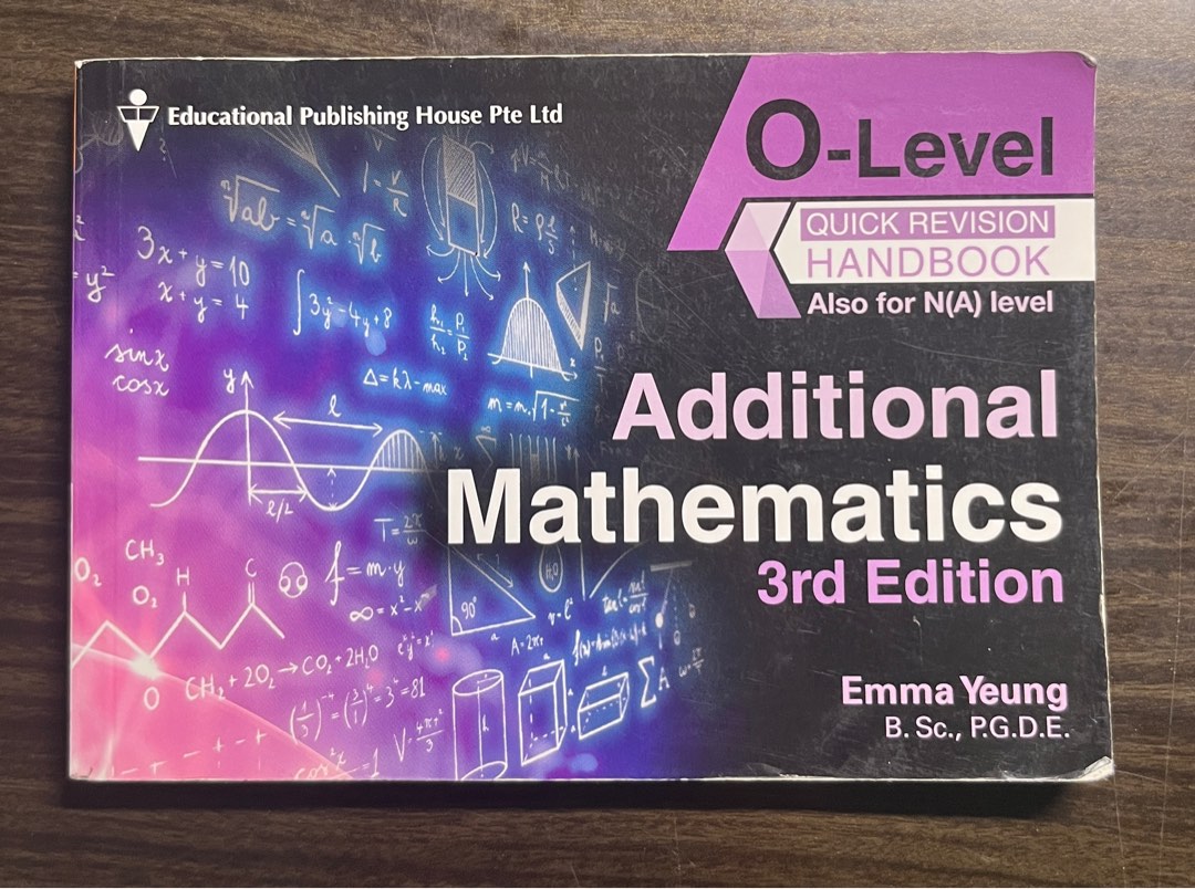 Additional Mathematics Revision Handbook Hobbies And Toys Books And Magazines Assessment Books On